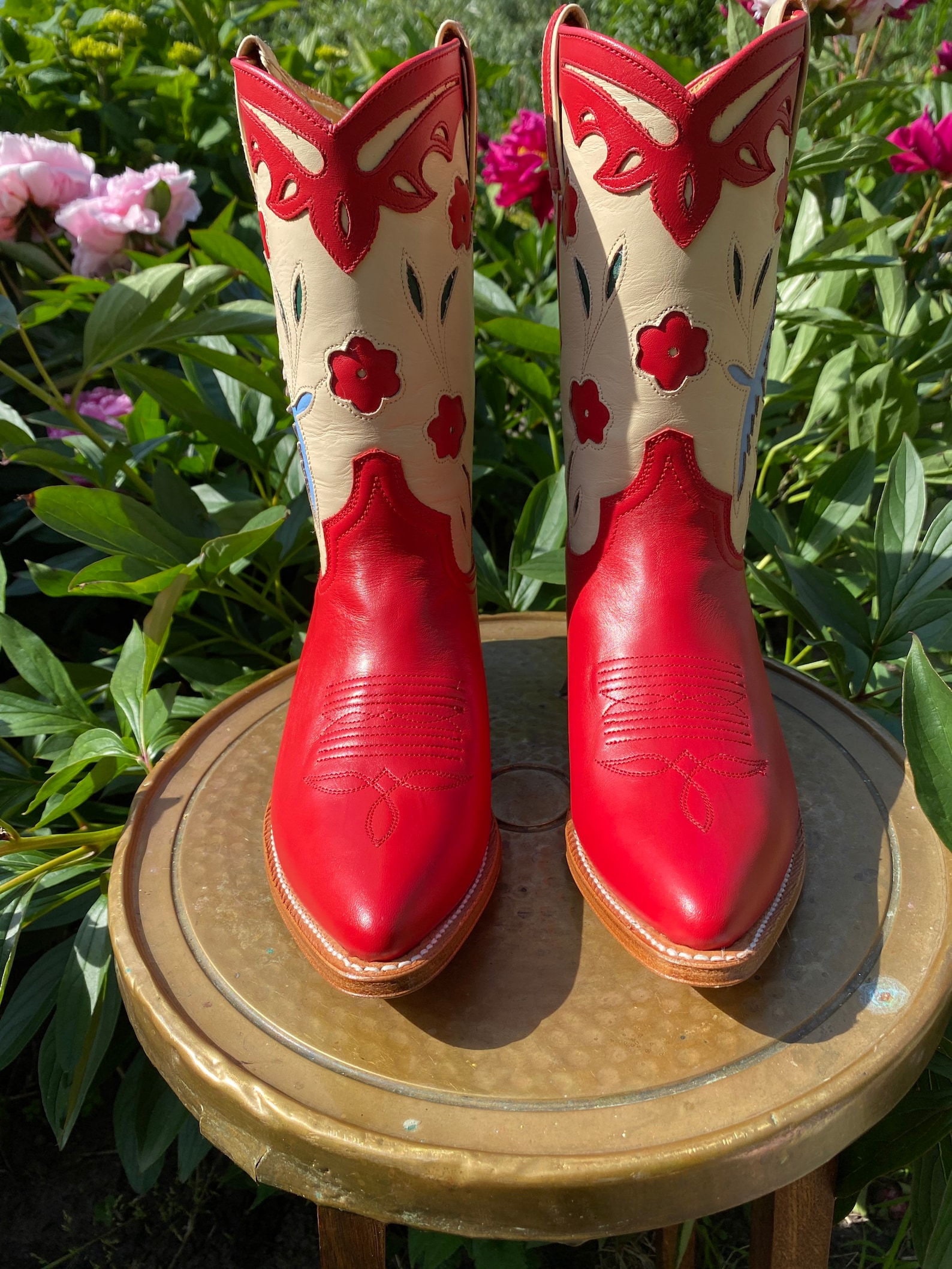 Colibri Boots Red Bird Flower - Etsy