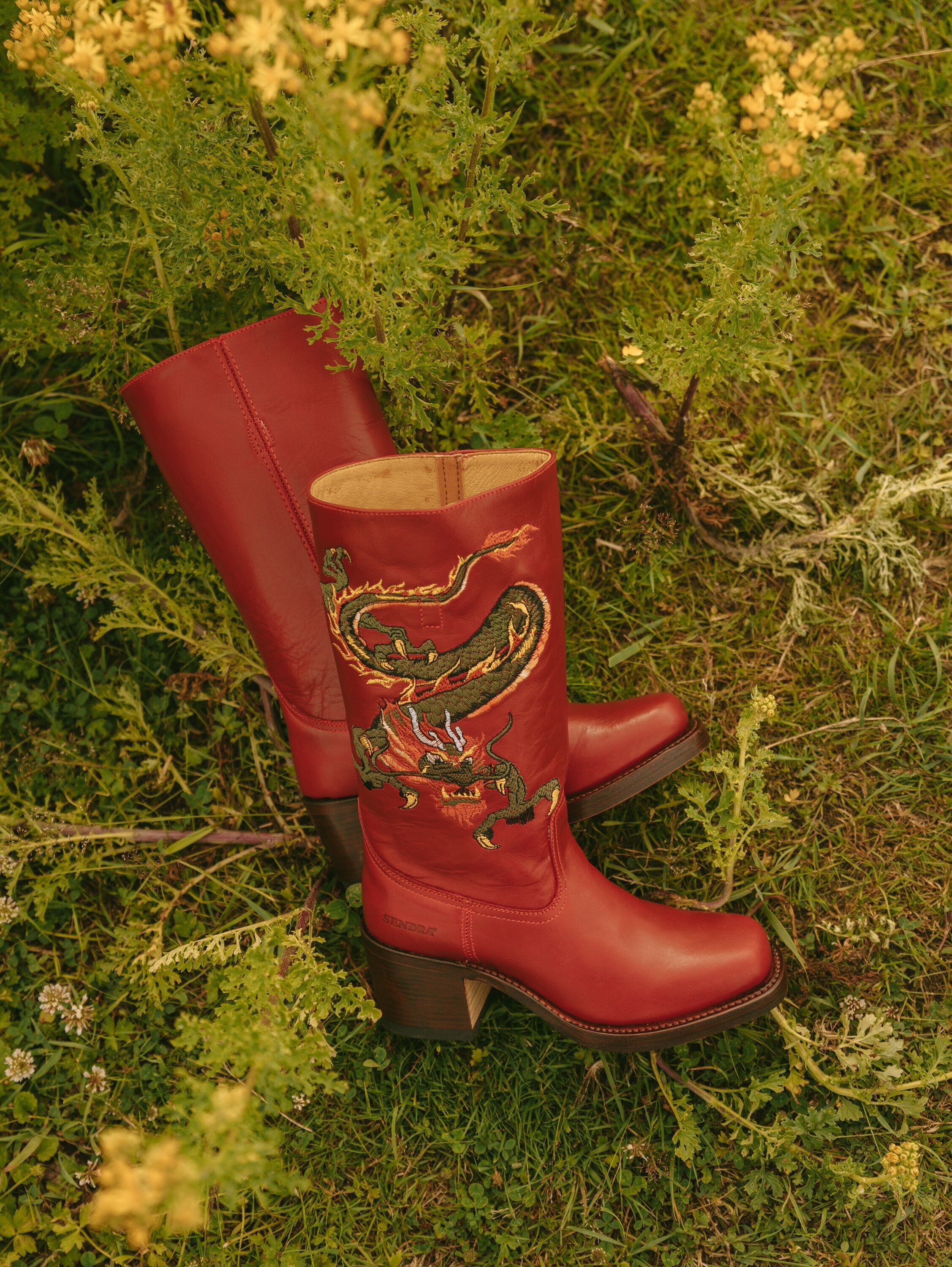 Naga Dragon Boots in Bordeaux - Etsy