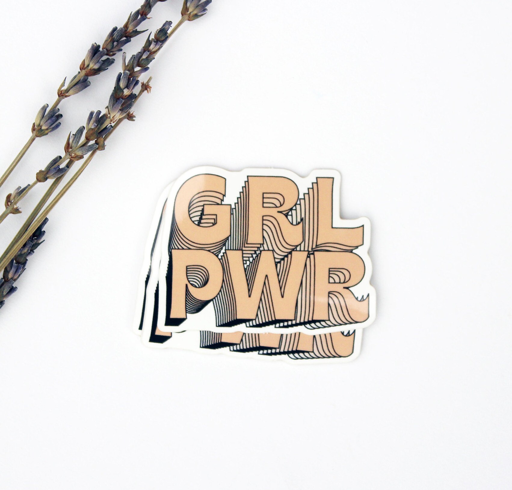 GRL PWR Sticker/girl Power Sticker/laptop Sticker / Stickers / - Etsy