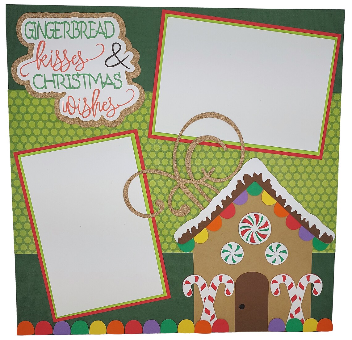 Scrapbook Page Kit Gingerbread House Double Page Layout Precut - Etsy