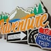 Scrapbook Page Title Paper Piecing - Adventure Ahead - Etsy