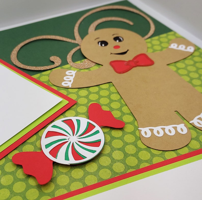 Scrapbook Page Kit Gingerbread House Double Page Layout Precut - Etsy