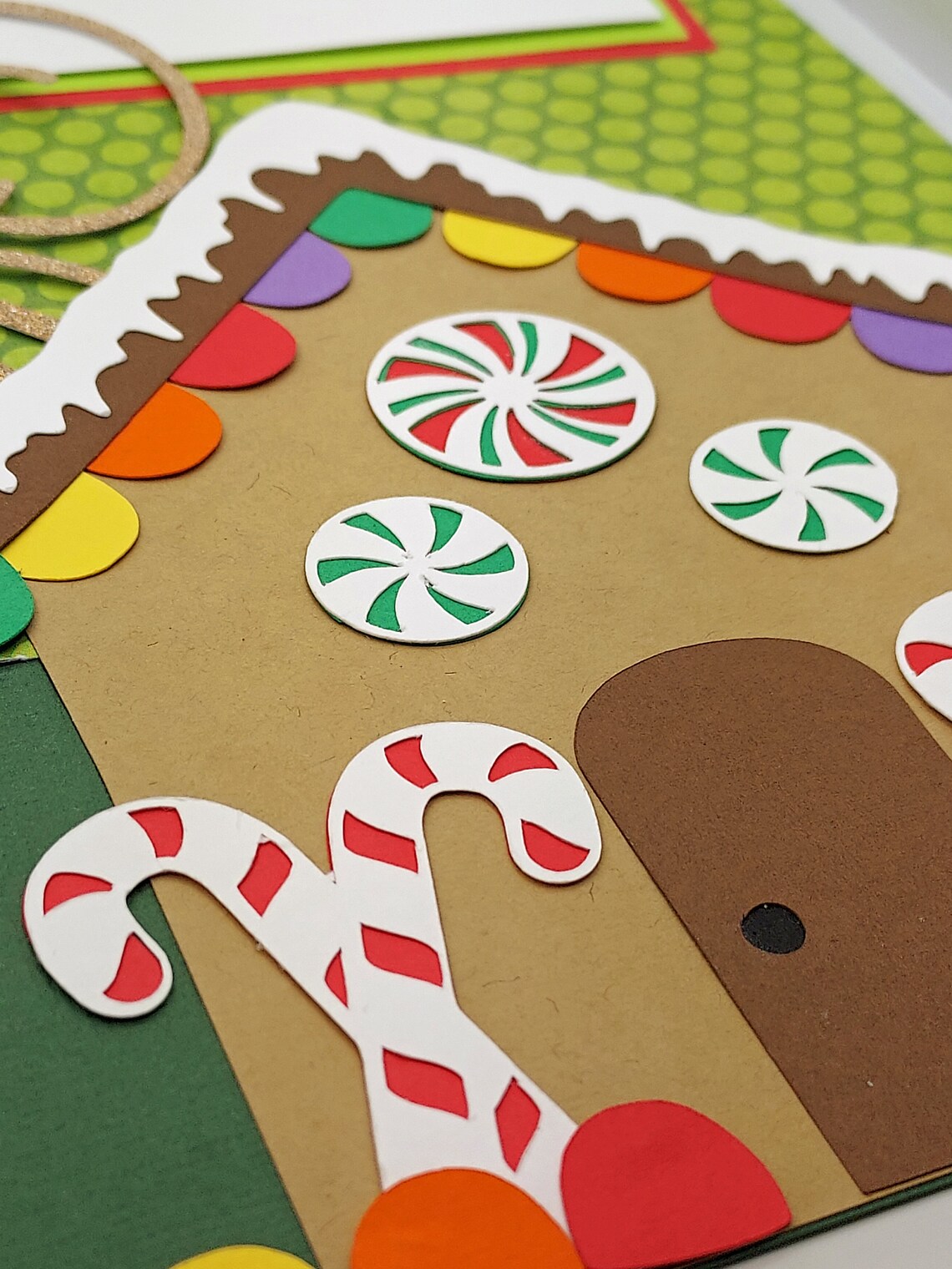 Scrapbook Page Kit Gingerbread House Double Page Layout Precut - Etsy