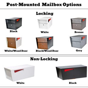 Modern Mailbox Custom House Numbers Home Decor Stained/ Painted - Etsy