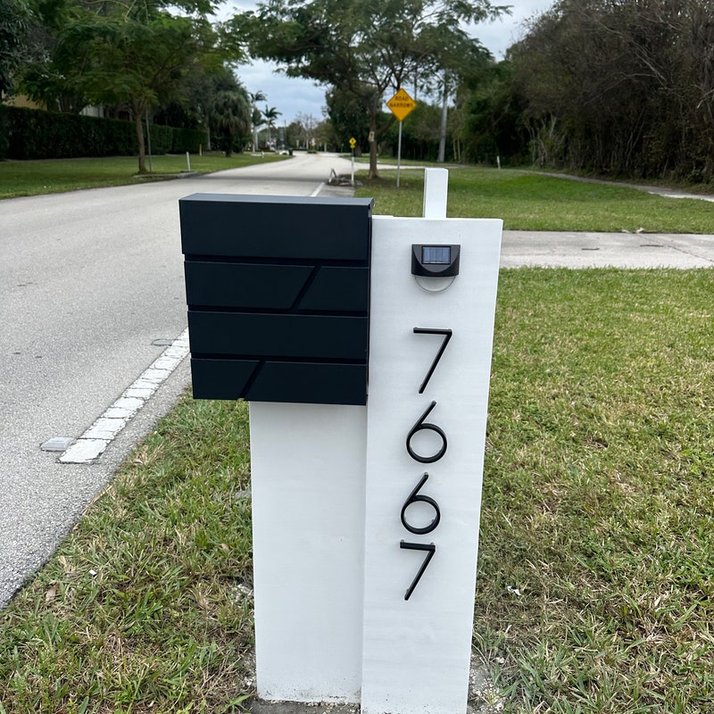 Modern Mailbox Numbers - Etsy