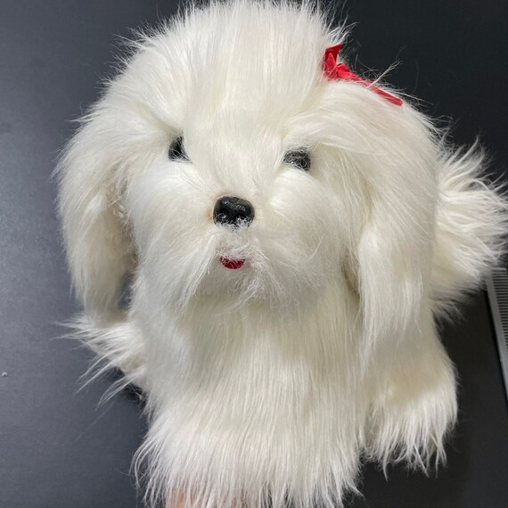 Vintage 90s Dog Fur Plush Plush Toy Stuffed Animal Realistic - Etsy