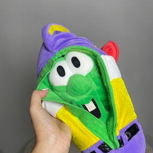 Vintage 2000s Larry Boy & Larry the Cucumber Plush Talking 2 in 1 Hero ...