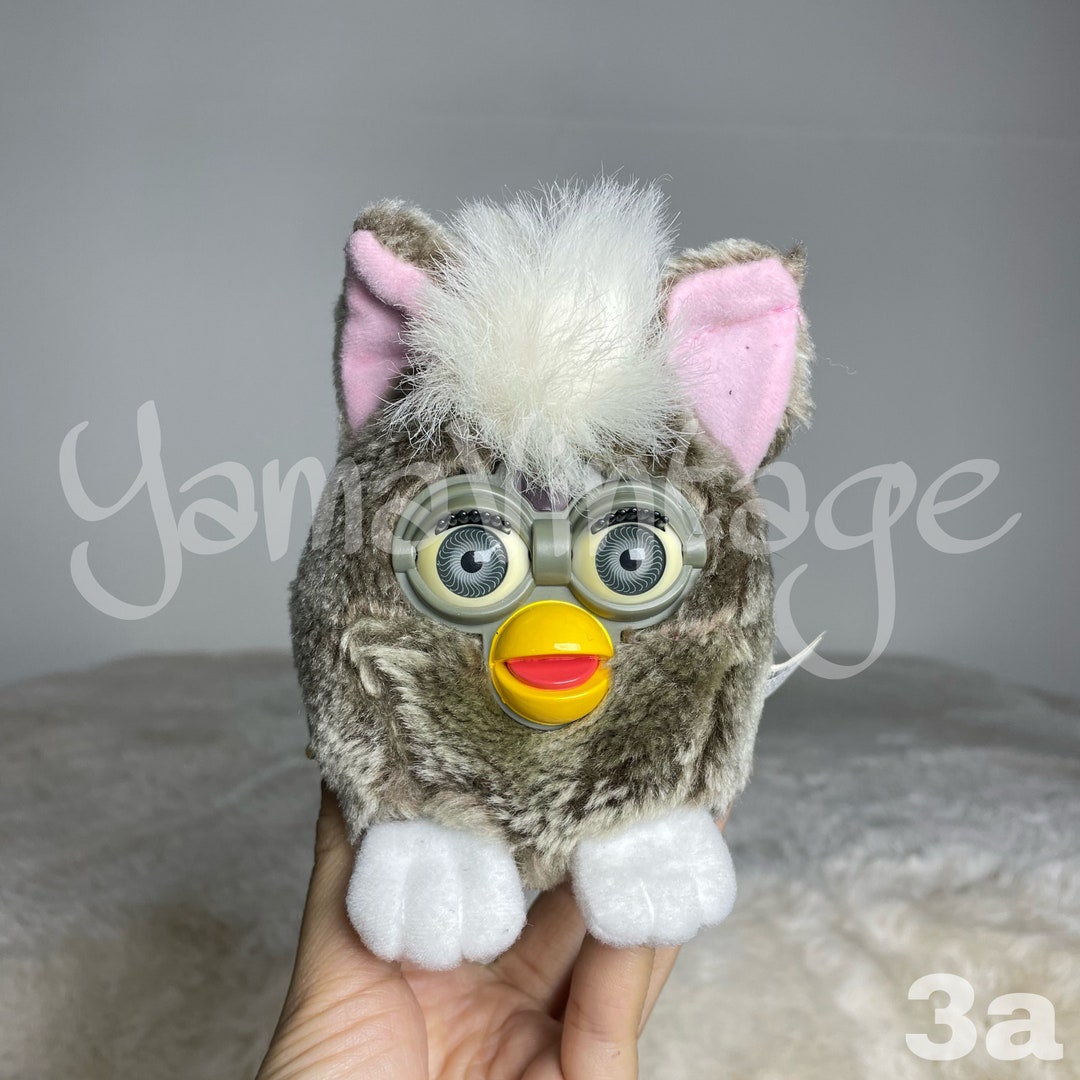Vintage 1999s Gray Furby Plush Second Hand Stuffed Animals 4-4.5 ...