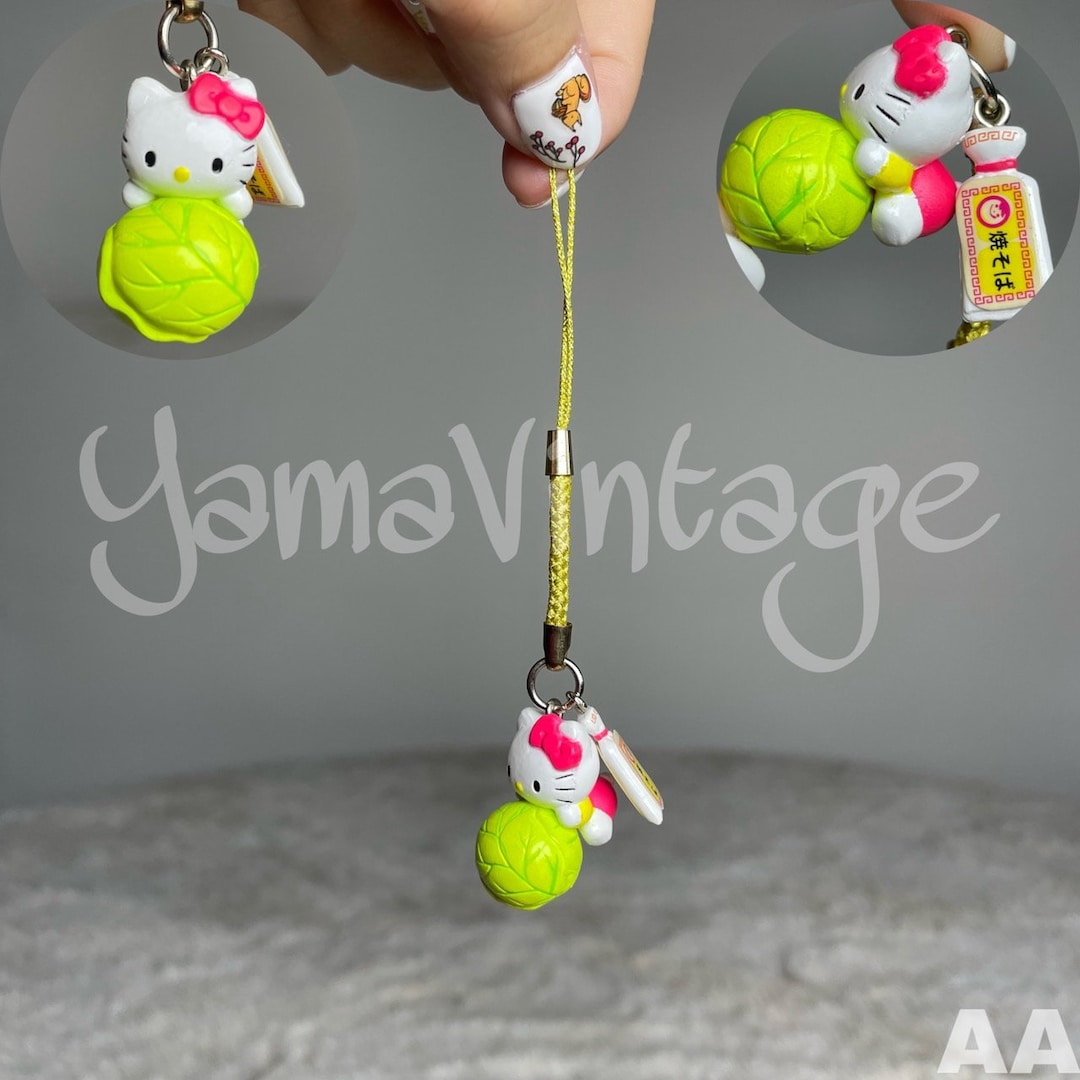 Vintage 2000s Cauliflower Kitty Cat , Keyring , Vegetable , Keychain ...