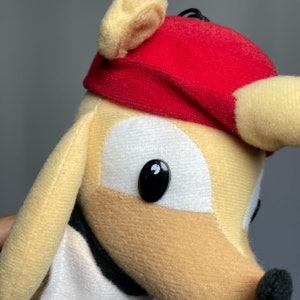 Vintage 1995s Bark The Polar Bear Plush Sonic Games Anime Japan Second