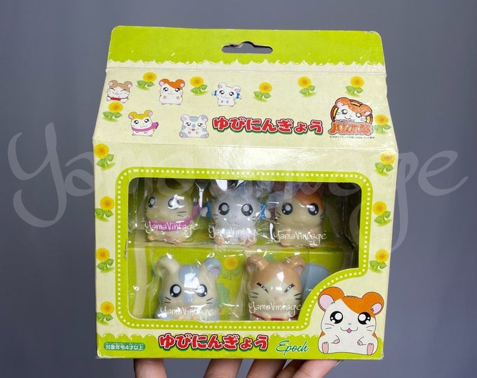 Vintage 2000s Hamtaro Finger Puppet Set of 5 Pcs. Hamter , Toys ...