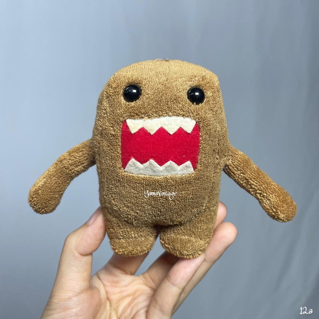 Vintage 1990s DOMO KUN Plush 4" , Second Hand , Stuffed Dolls , Japan ...