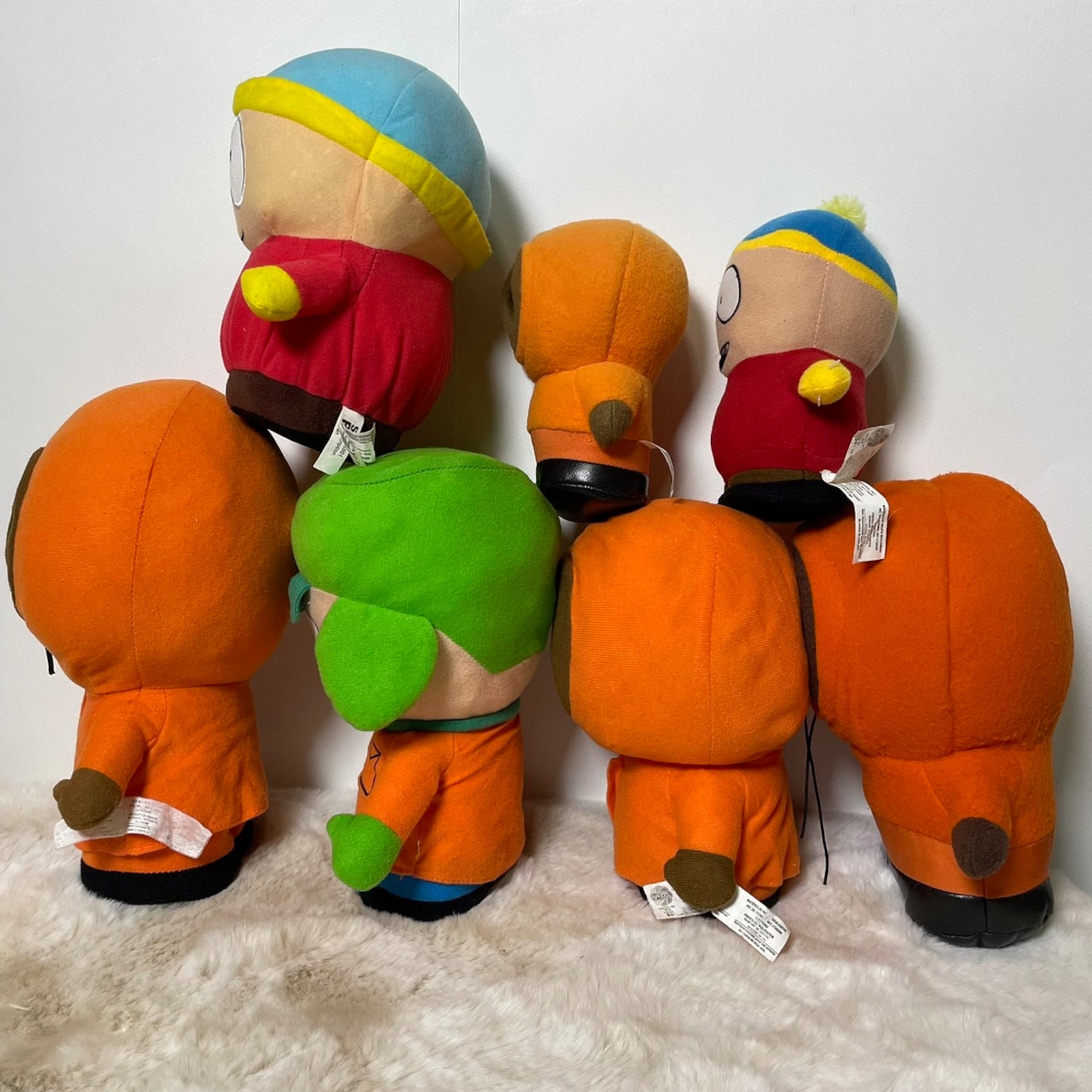 Vintage 1998s Cartoon Plush , Kenny Mccormick , Eric Cartman , Kyle ...