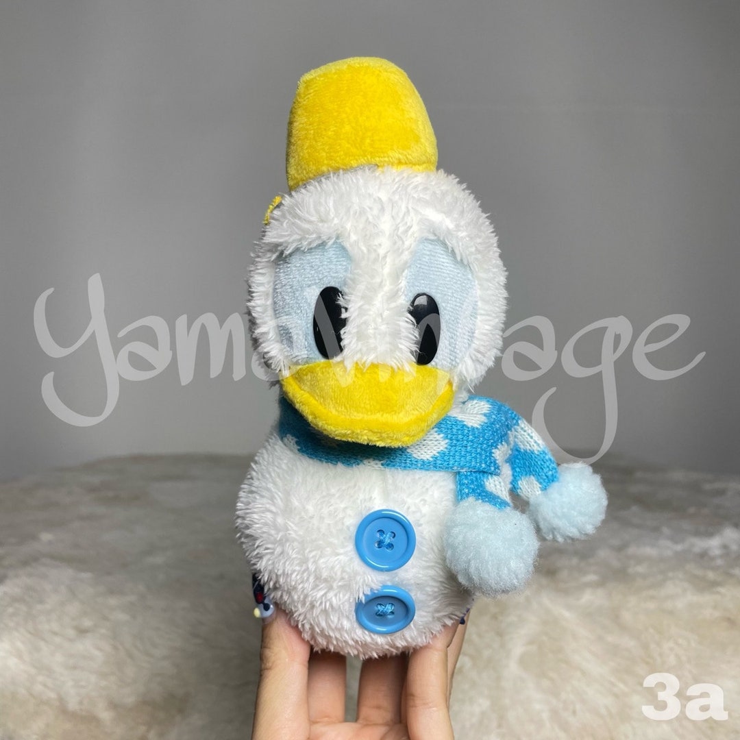 Vintage Cartoon Snowman Donald Duck Plush Christmas Decorate Winter ...