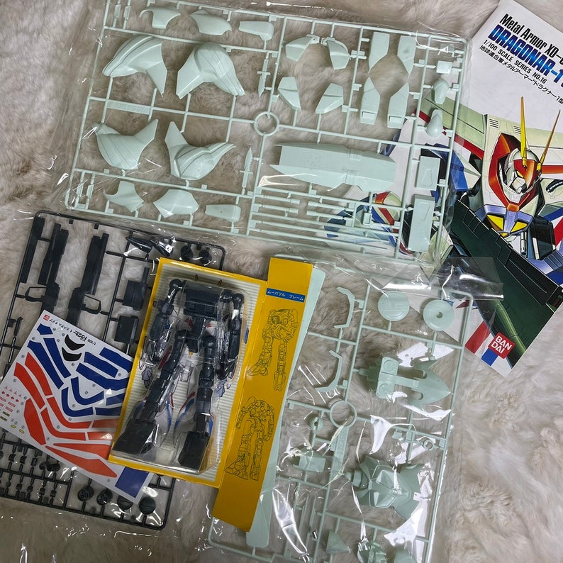 RARE Vintage 1987s Gunpla Plastic Model Metal Armor - Etsy