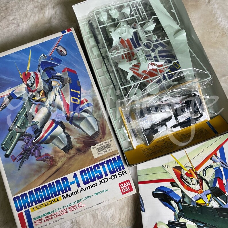 RARE Vintage 1987s Gunpla Plastic Model Metal Armor - Etsy