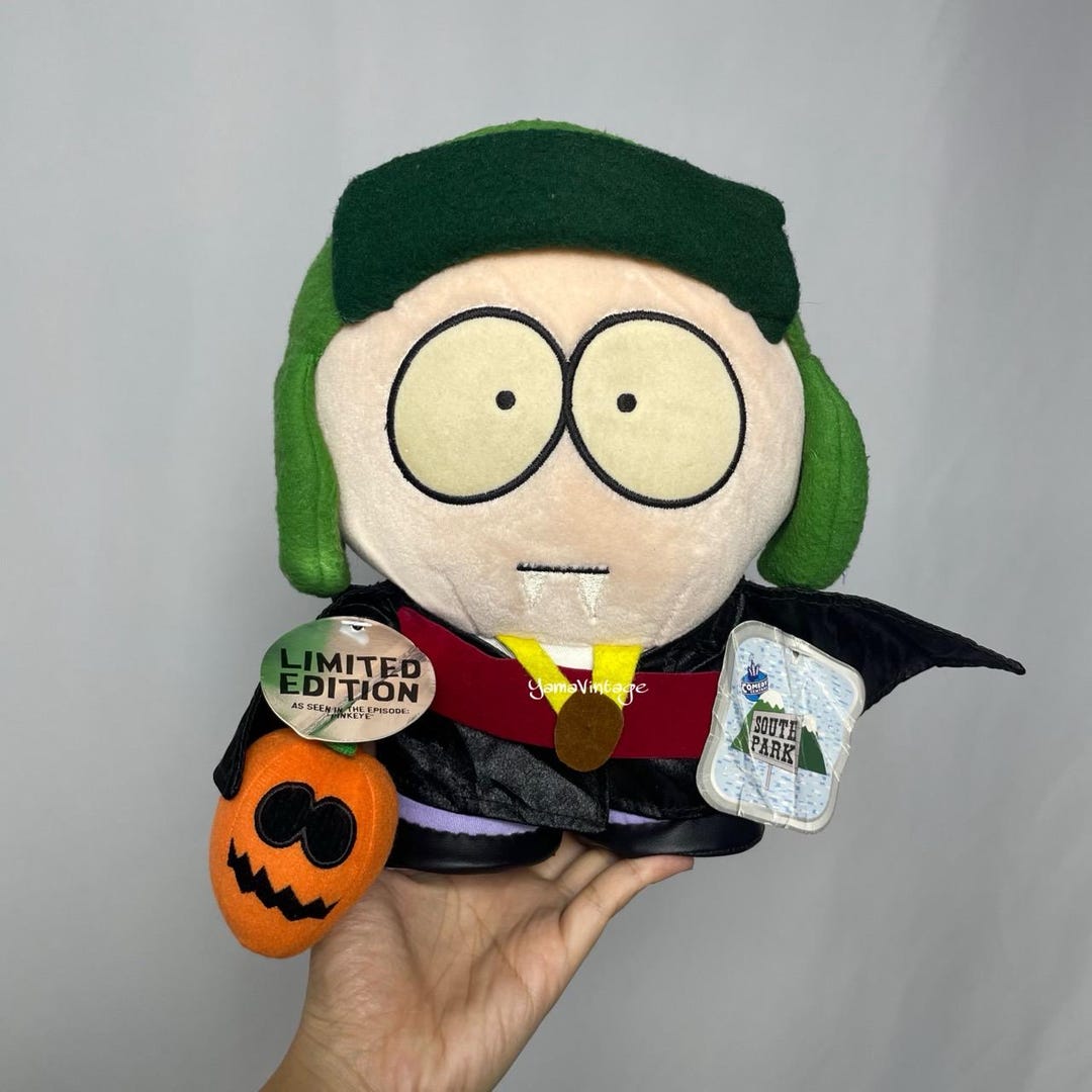 RARE!! Vintage 1998s Vampire Kyle Park Plush 9.5" Second Hand , Vintage ...