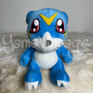 Vintage 2000s Digimon Veemon Plush ,toys , Hammer , Dolls , Stuffed ...