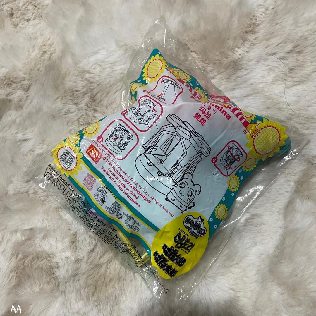 Vintage 2004s Pashmina Hamtaro Figure Toys , Second Hand , Hamter ...