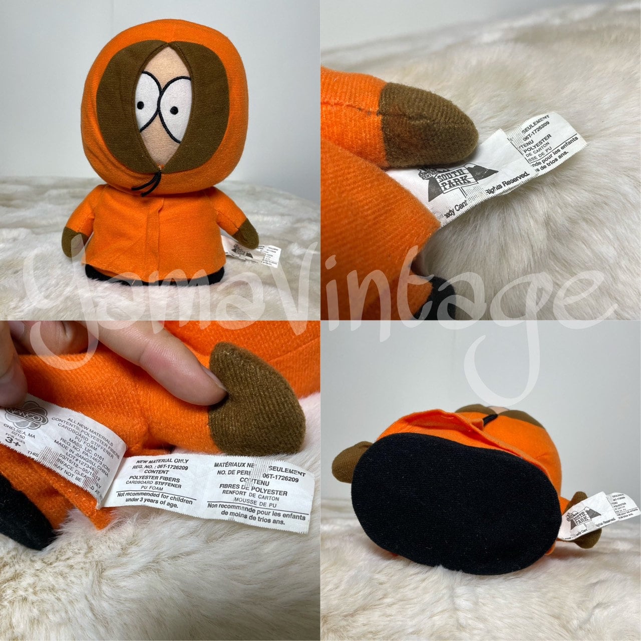 Vintage 1998s Cartoon Plush , Kenny Mccormick , Eric Cartman , Kyle ...