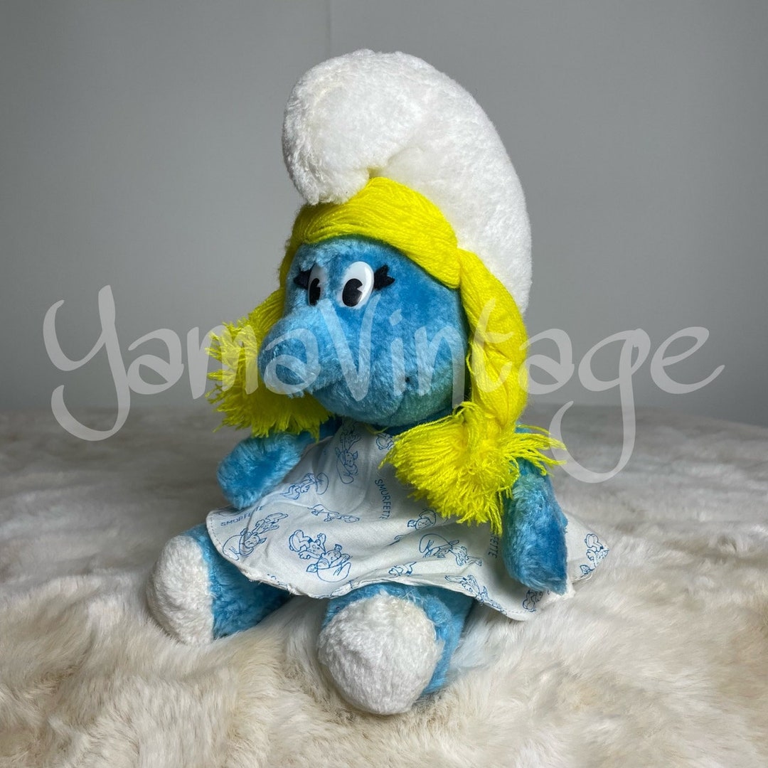 Vintage 1981s Smurfette Plush , Cartoon , Girl Plush , Gift for ...