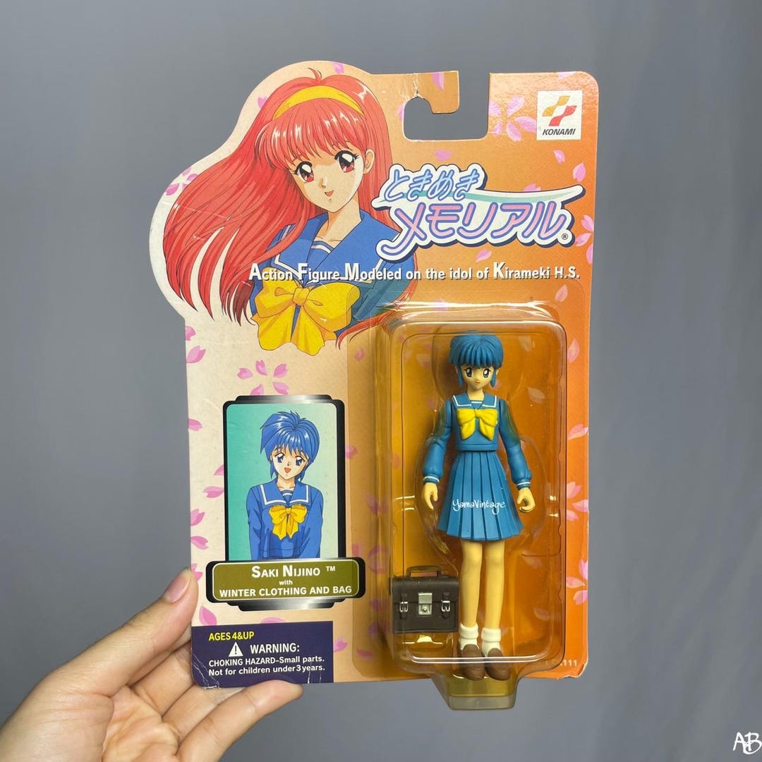 Vintage 1990s Action Figures Saki Nijino With Winter Clothing and Bag ...