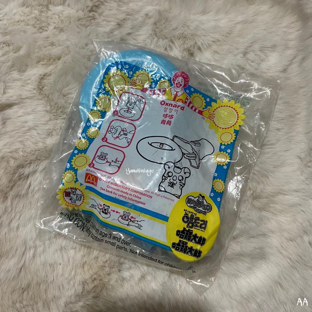 Vintage 2004s Oxnard Hamtaro Figure Toy , Second Hand , Hamter , Gift ...
