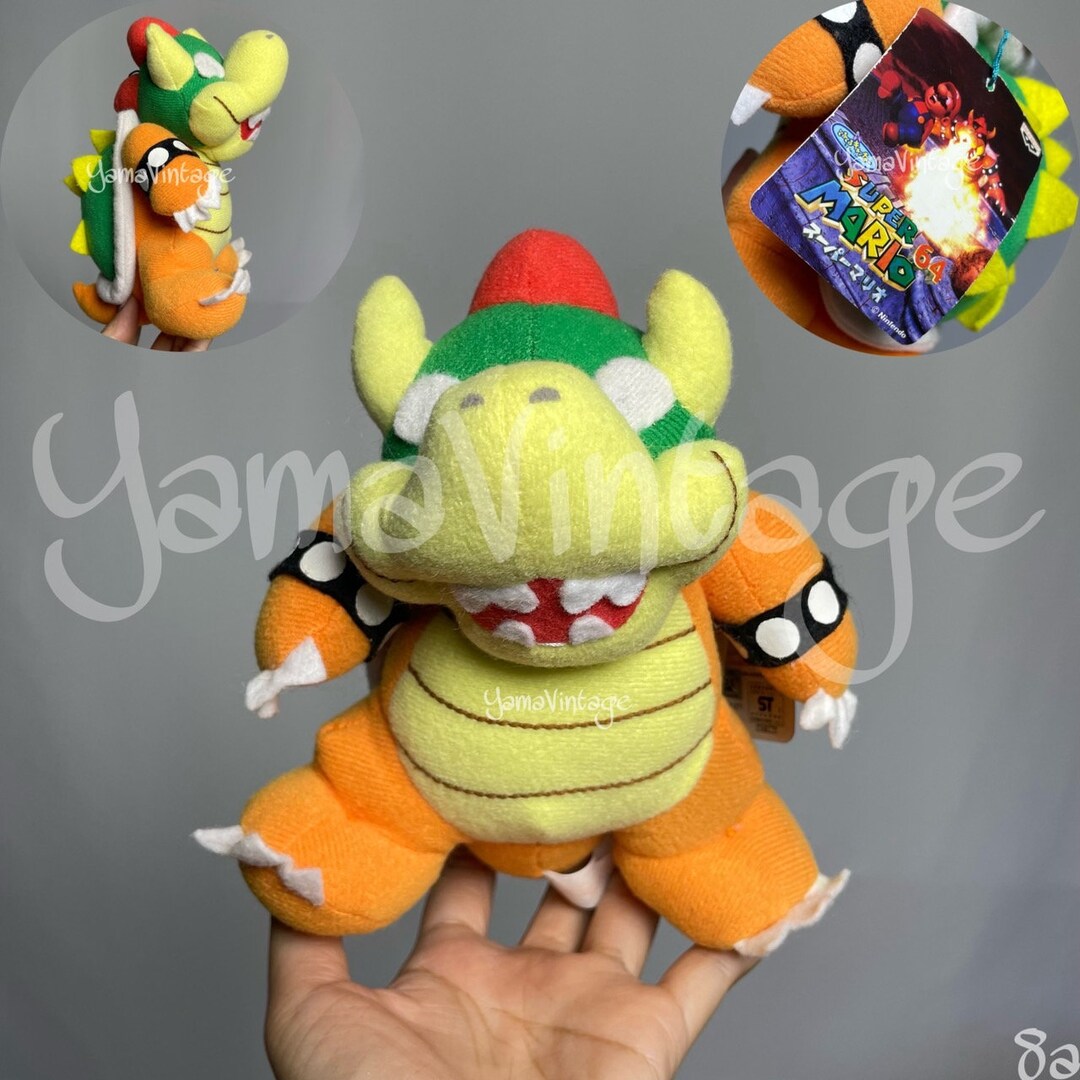 Vintage 1996s Bowser Plush Plushies Green Frog GAME - Etsy