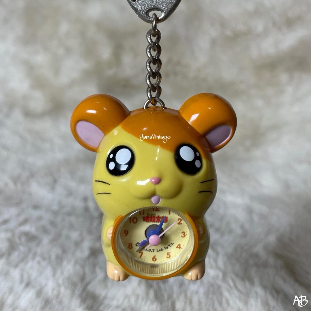 RARE! Vintage 1990s Anime Cartoon Japan Hamta Keychain Alarm Clock ...