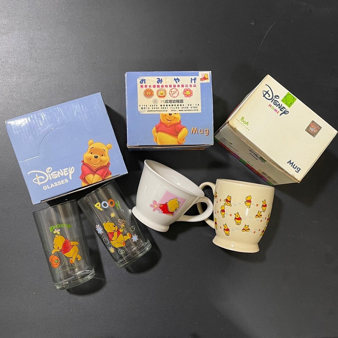 Vintage 90s Cartoon Mugs & Glasses Set 2 - Etsy