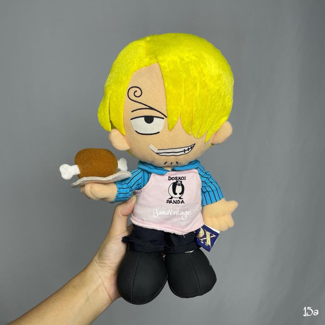 Vintage 2002s Chef Sanji Plush Doll 11.5" Second Hand Anime Cartoons - Etsy