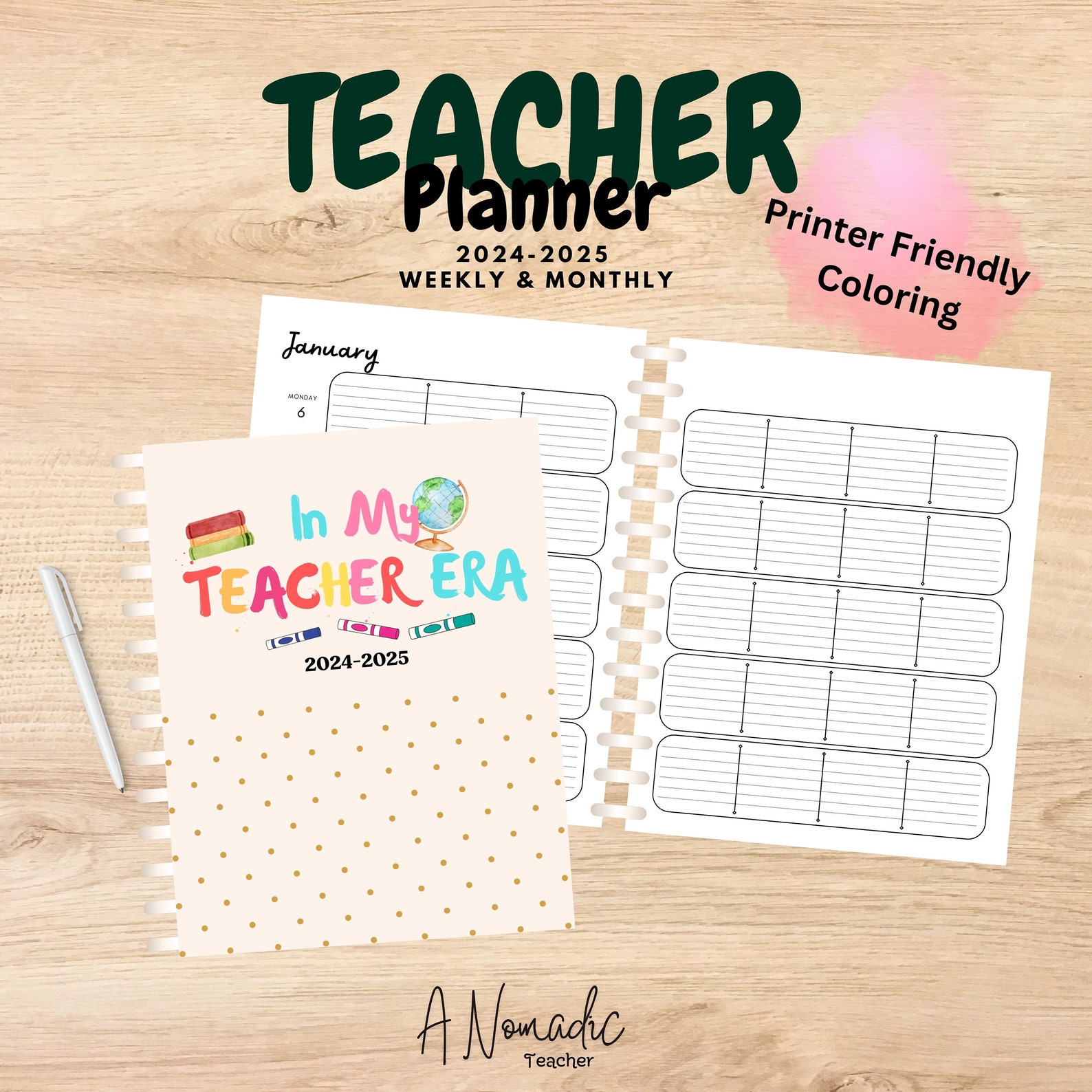 2024-2025 Teacher Planner | 24-25 Teacher Planner | Weekly Swiftie ...
