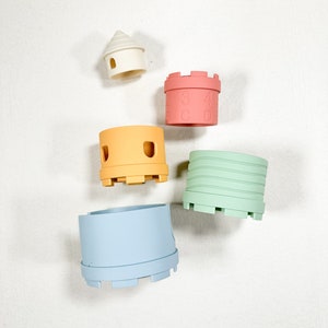 Silicone Stacking Castle Toy - Safe Multipurpose Montessori Play Toys 5 ...