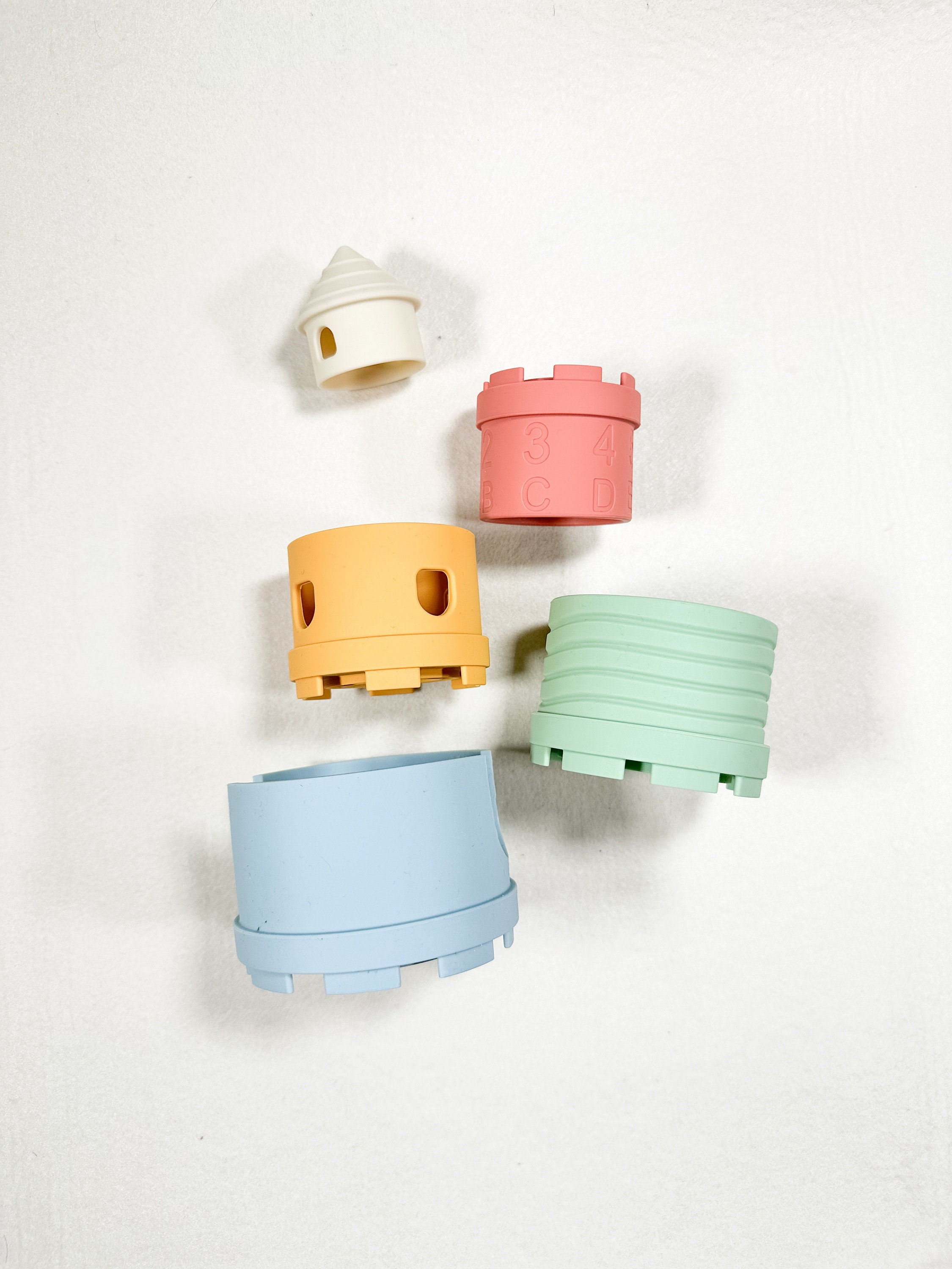 Silicone Stacking Castle Toy - Safe Multipurpose Montessori Play Toys 5 ...
