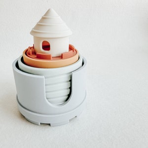 Silicone Stacking Castle Toy - Safe Multipurpose Montessori Play Toys 5 ...