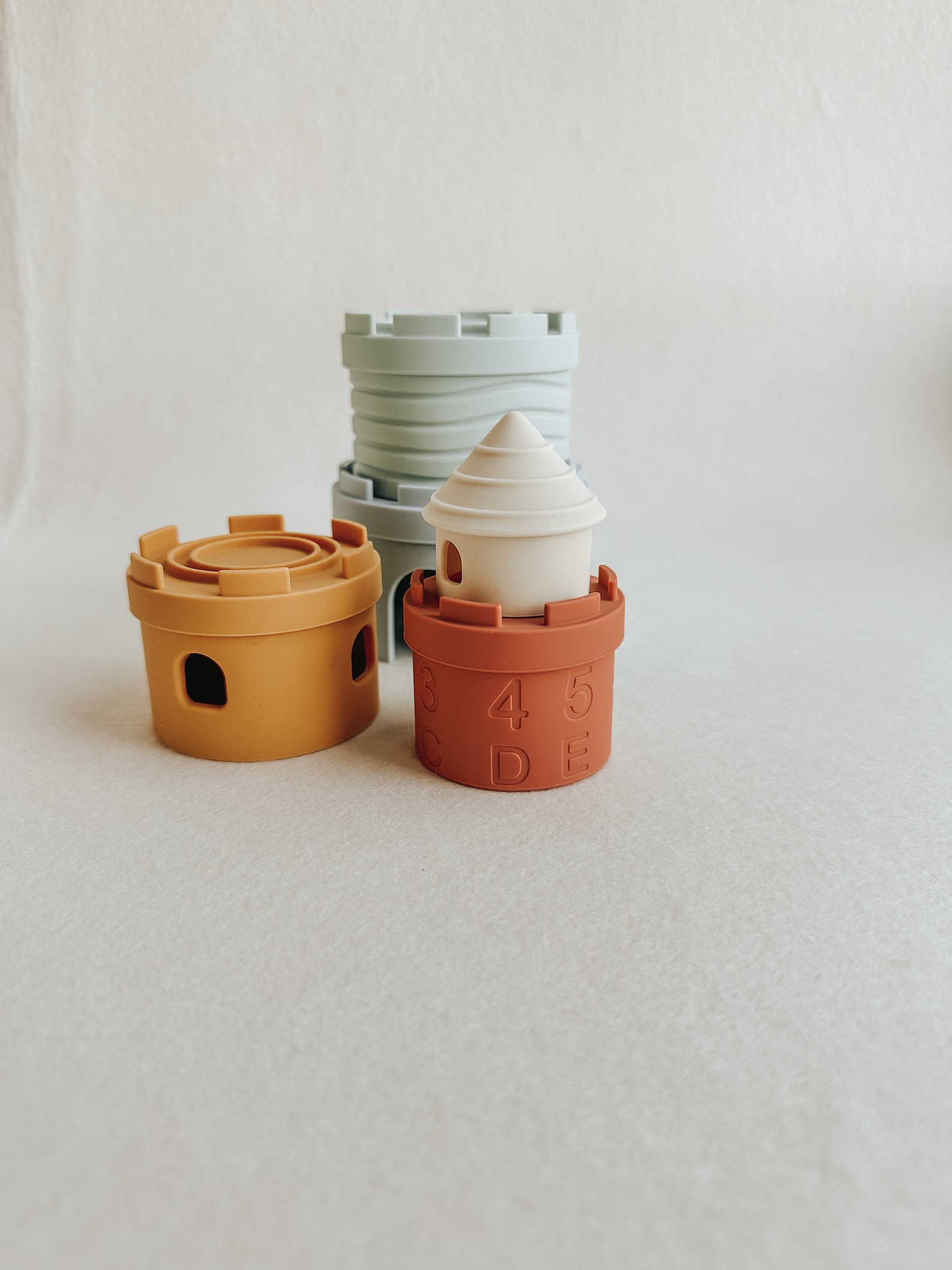 Silicone Stacking Castle Toy - Safe Multipurpose Montessori Play Toys 5 ...