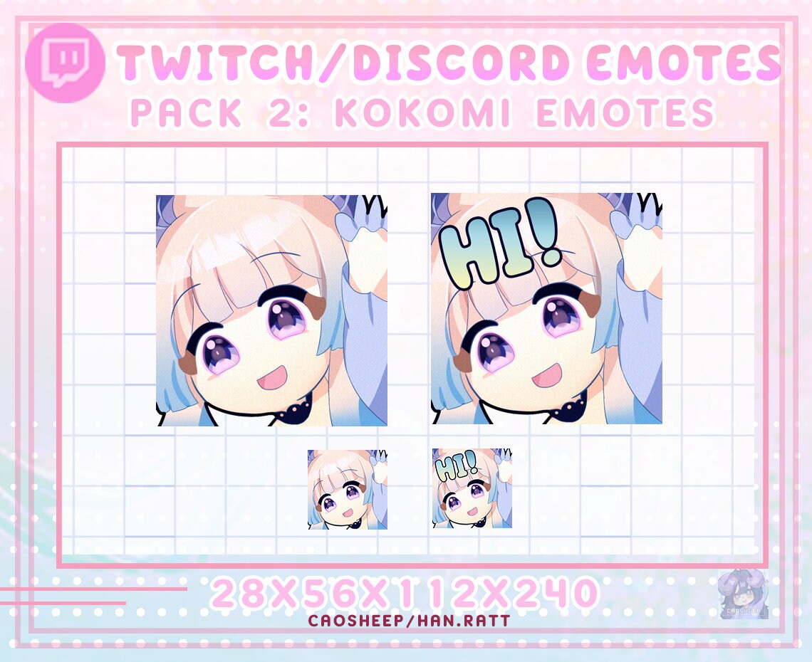 Art & Collectibles Sangonomiya Kokomi Genshin Impact Twitch Discord ...