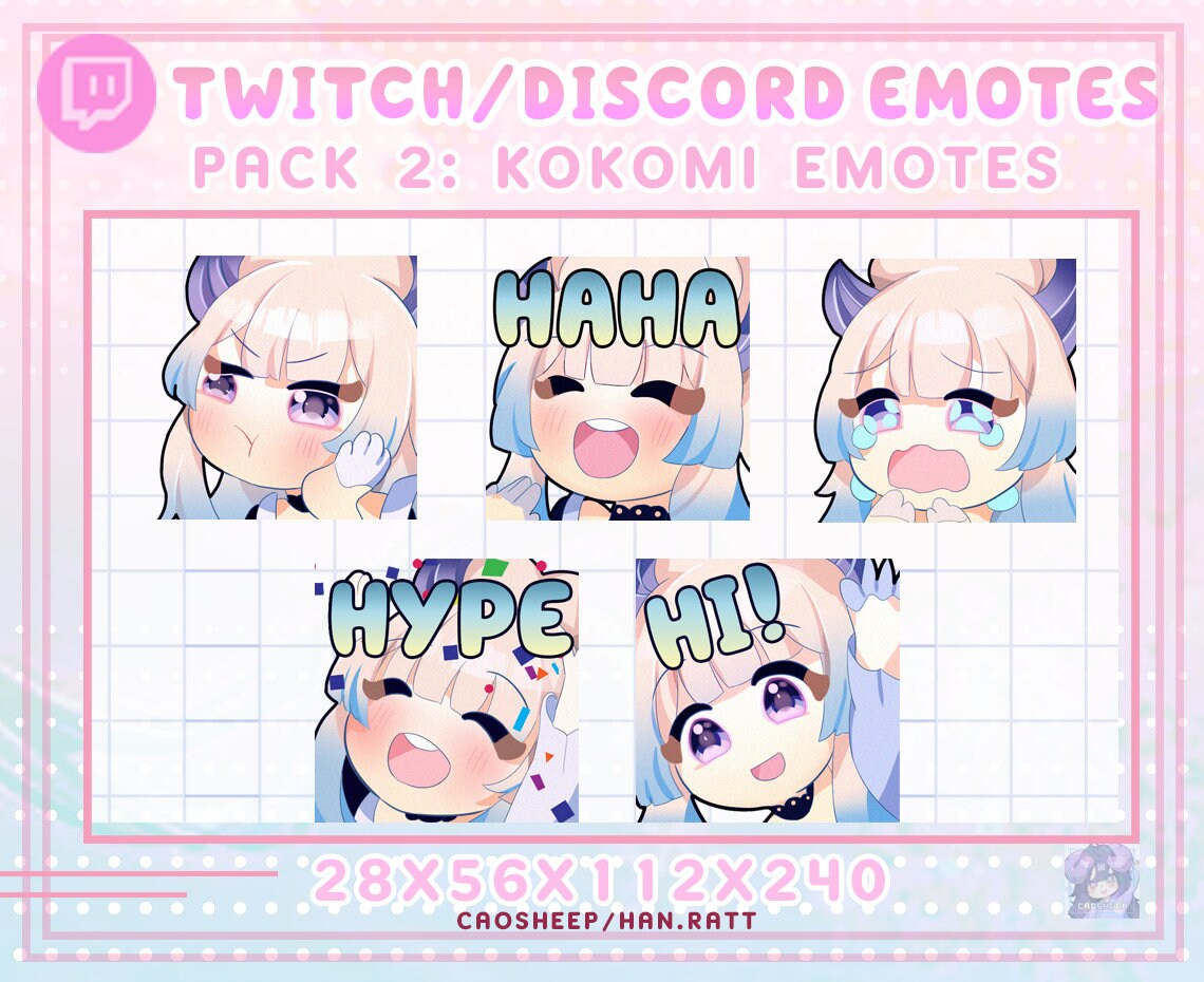 Art & Collectibles Sangonomiya Kokomi Genshin Impact Twitch Discord ...