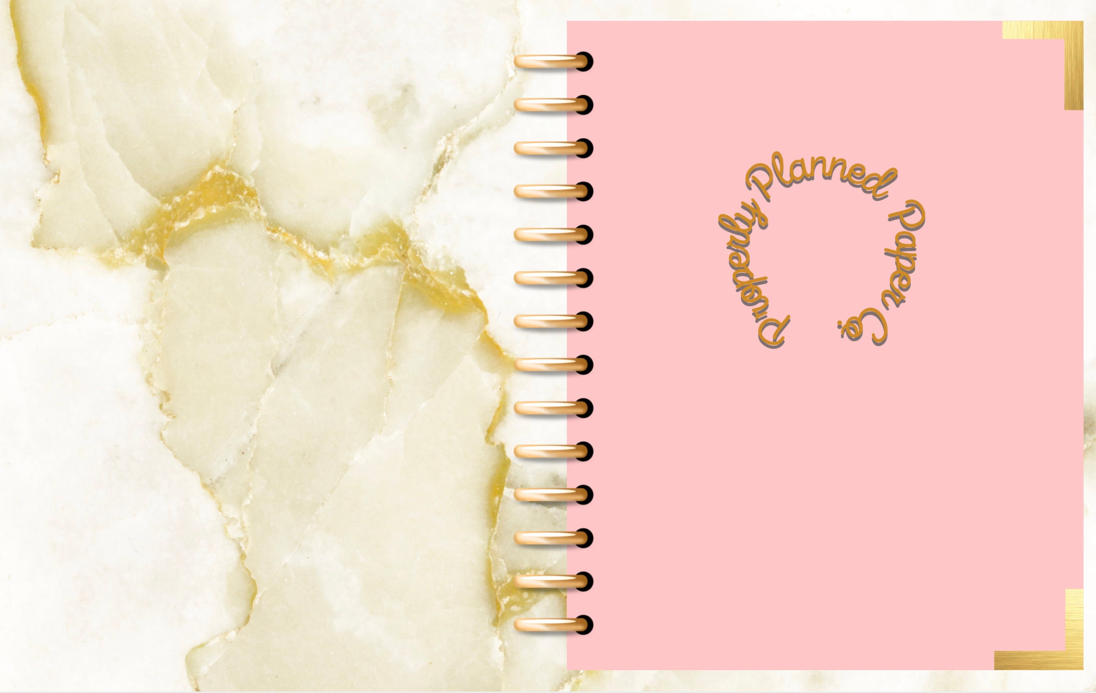 Undated Weekly Digital Planner-pink - Etsy
