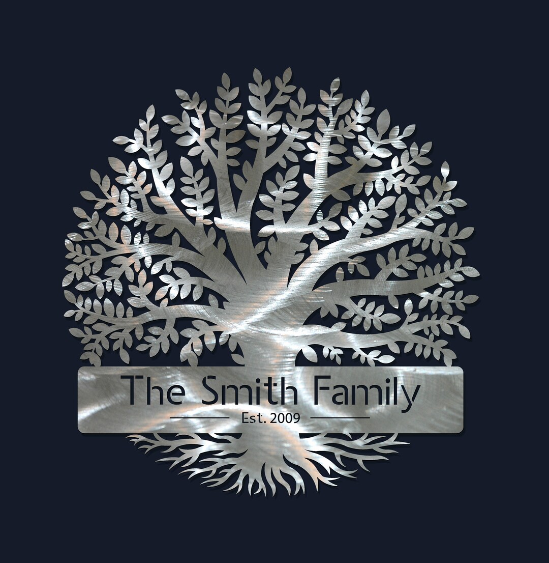 Tree of Life Monogram DXF, Laser CNC Plasma Waterjet, Tree of Life SVG ...