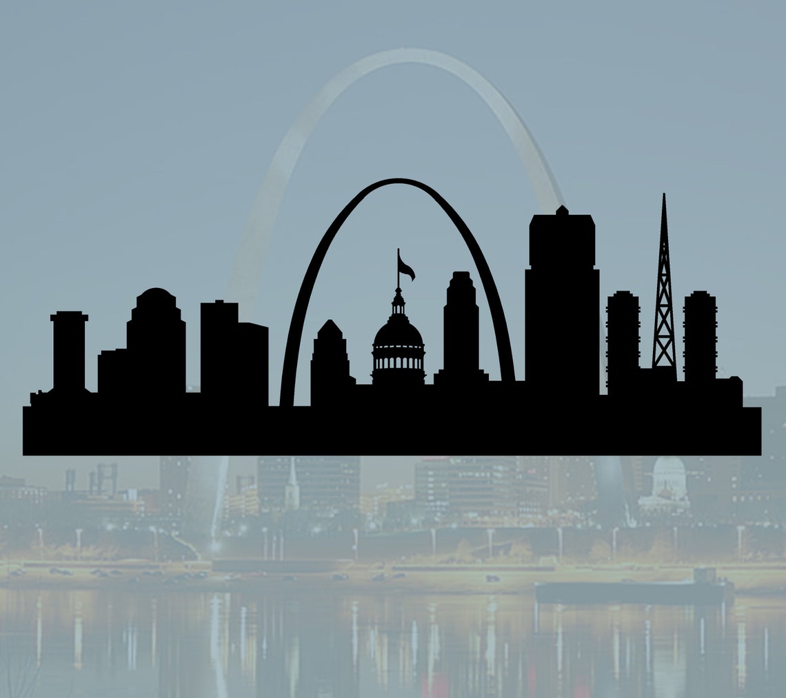 St. Louis Skyline DXF SVG Silhouette / Vector / Cityscape / - Etsy UK