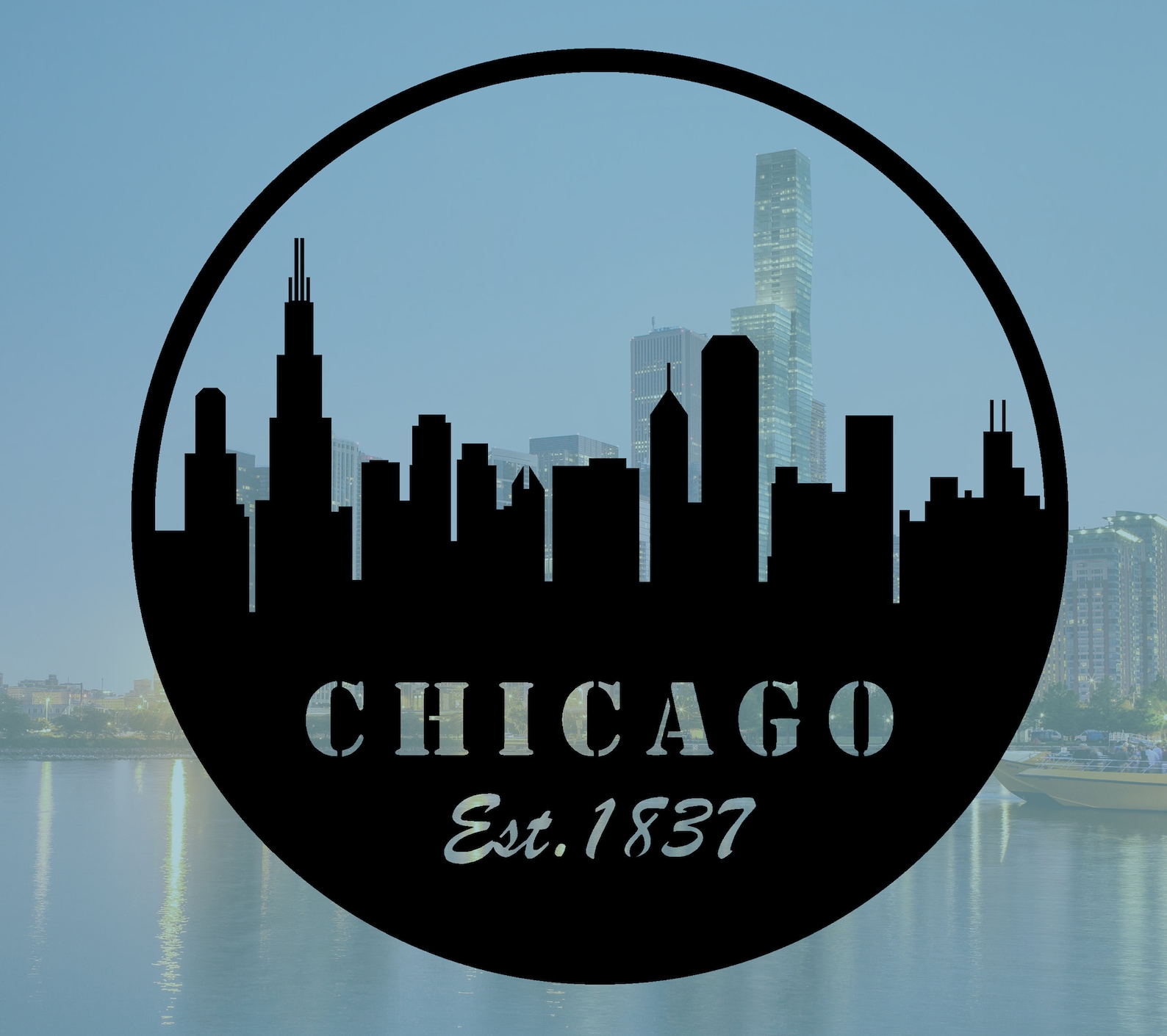Chicago Skyline SVG, Chicago DXF Cut File, Chicago City Silhouette ...