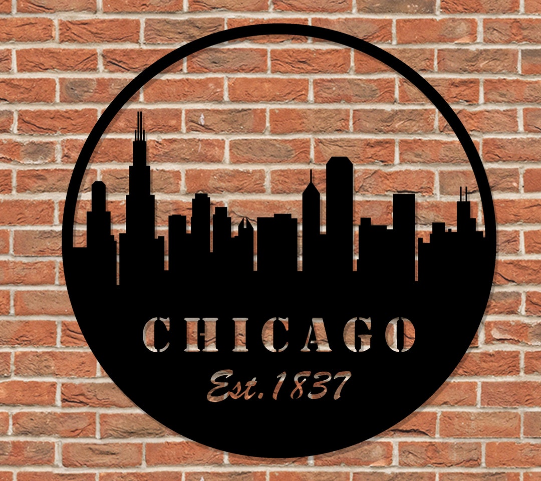 Chicago Skyline SVG, Chicago DXF Cut File, Chicago City Silhouette ...