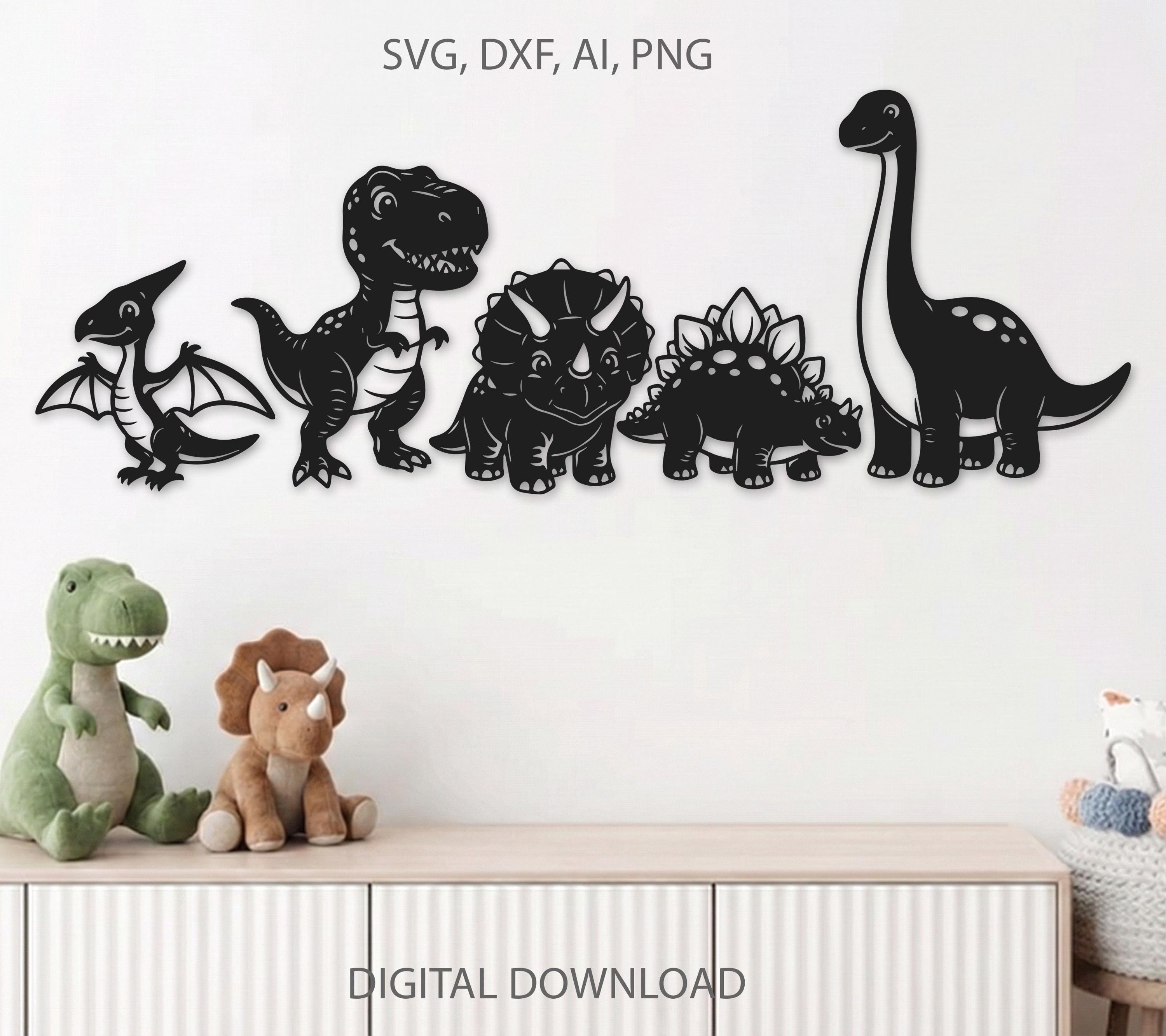 Dinosaur Silhouette SVG, Cute Baby Dinosaur SVG, Dino Cut Files ...