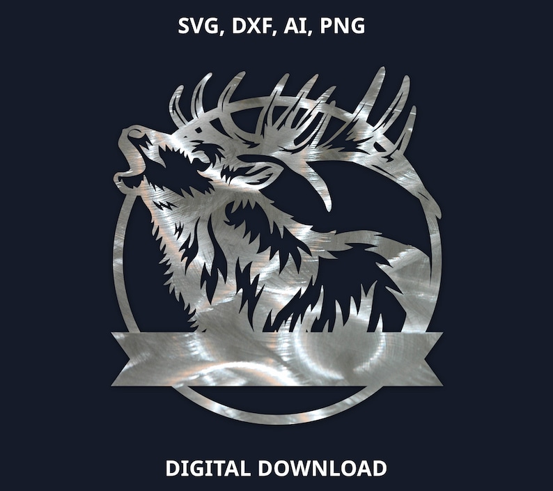 Elk Door Sign SVG, Elk DXF Cut File, Deer Welcome Sign, Elk Svg, Elk ...