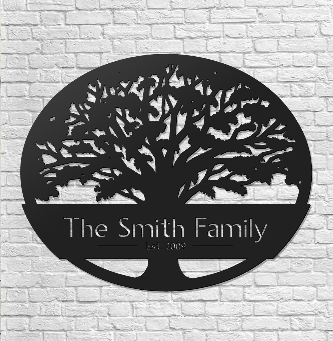 Personalized Tree of Life Metal Sign Cut File, Family Wall Decor ...
