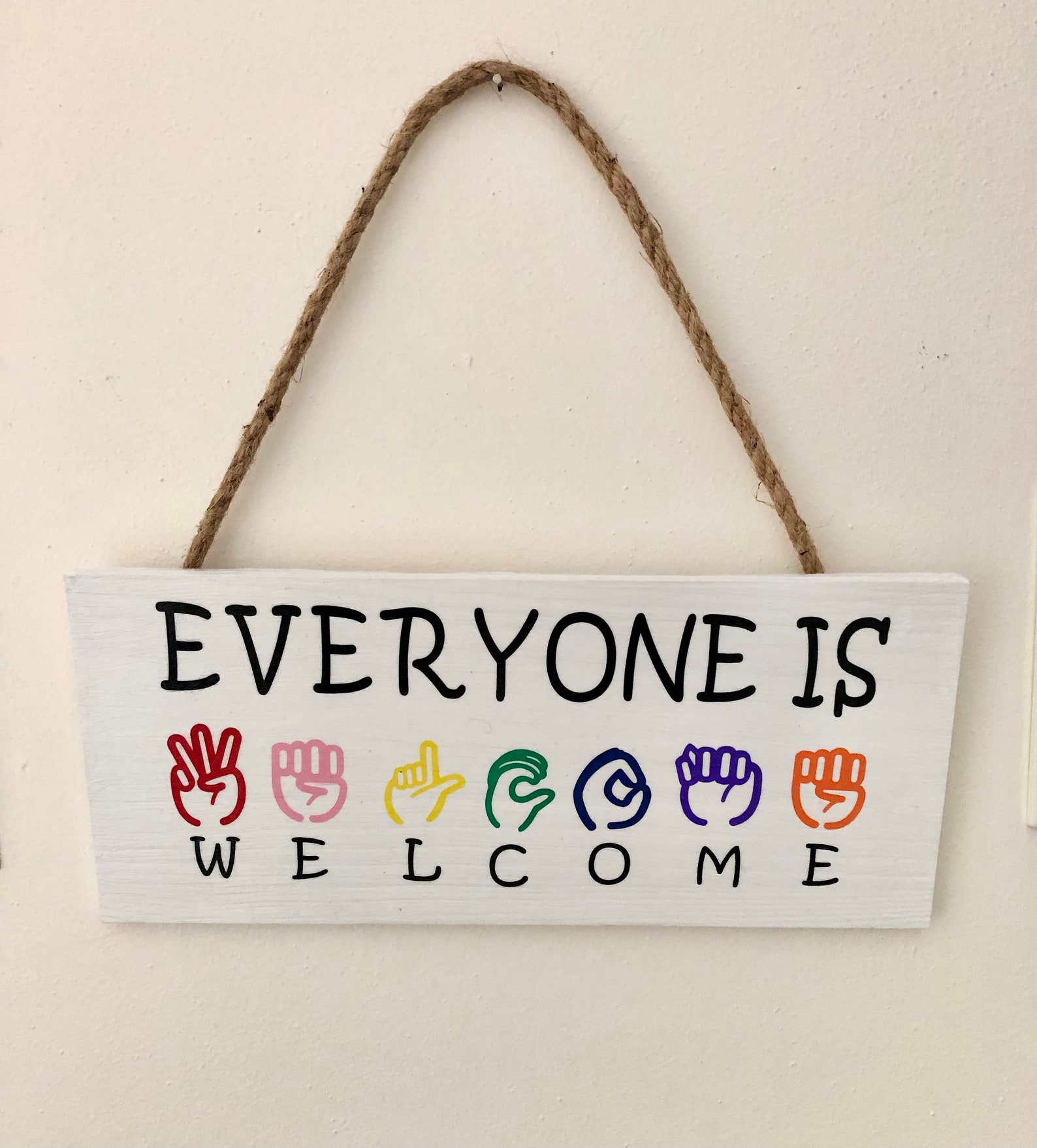 ASL Welcome Sign ASL Sign Welcome Sign Sign Language Sign | Etsy