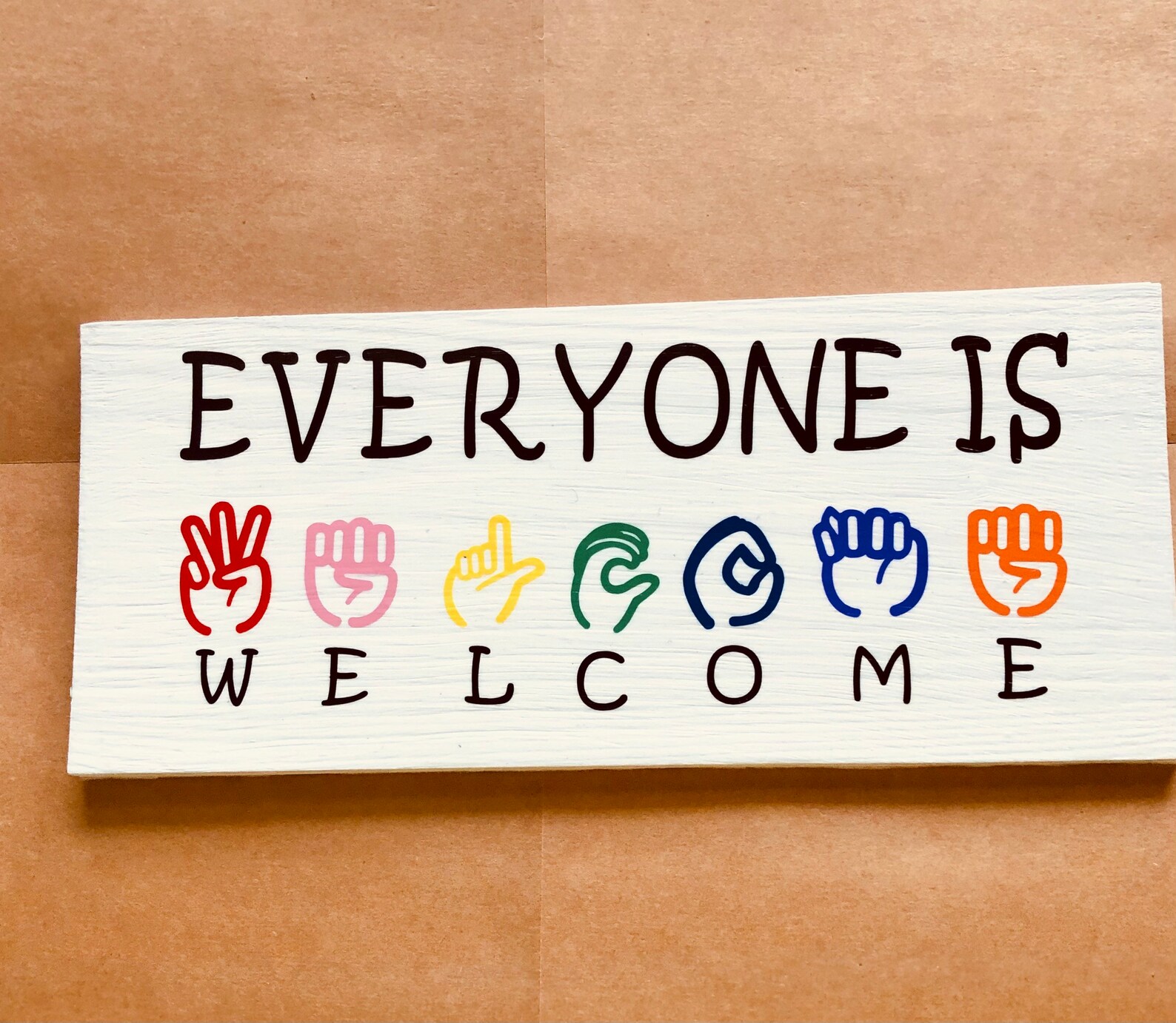 ASL Welcome Sign ASL Sign Welcome Sign Sign Language Sign | Etsy