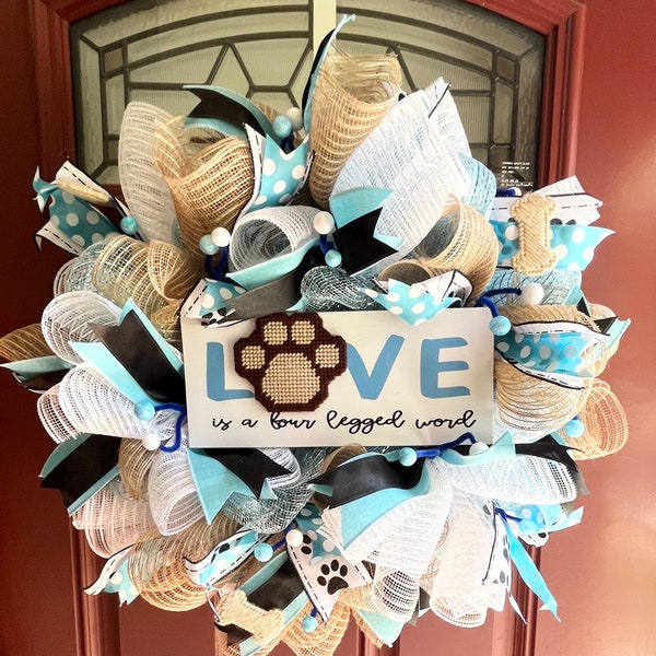 Dog Wreath - Etsy