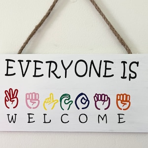ASL Welcome Sign, ASL Sign, Welcome Sign, Sign Language Sign, American ...